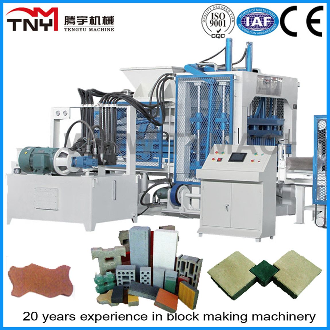 Qt10-15 Multi-Function Hydraulic Automatic Concrete Interlock Brick ...